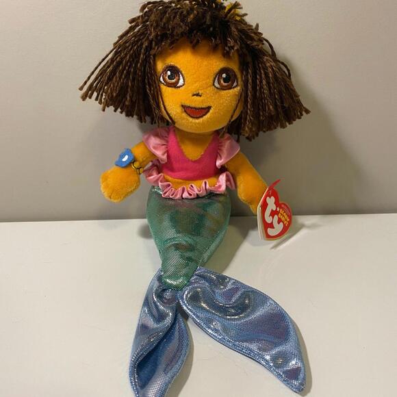 Toys | Ty Beanie Baby Dora The Dora The Explorer Doll Mermaid Edition 8 ...